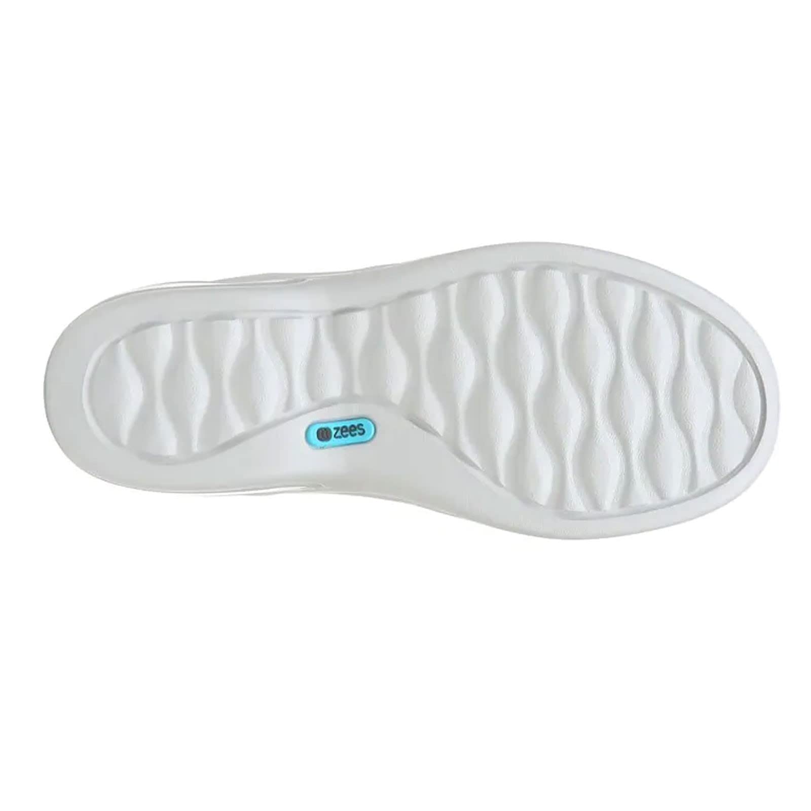 BZees Womens Niche Ballet Flat Bright White 7.5 M