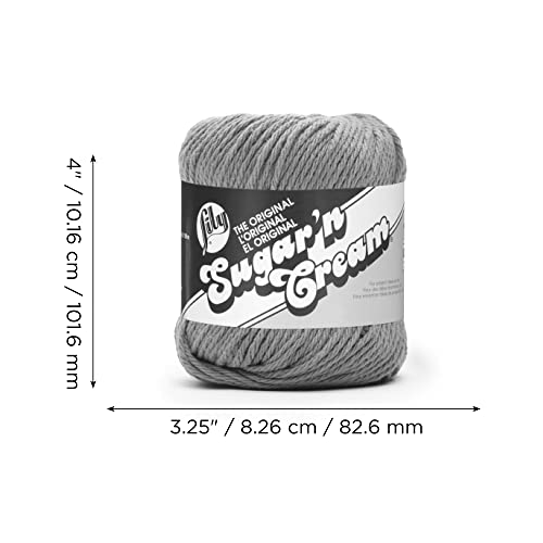 Lily Sugar'N Cream Dazzle Blue Yarn - 6 Pack of 71g/2.5oz - Cotton - 4 Medium (Worsted) - 120 Yards - Knitting/Crochet