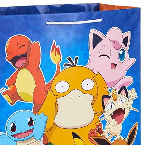 Hallmark Pokémon Gift Bag Bundle (9" Medium PokéBall and 15" Extra Large Pikachu) for Kids, Birthdays, Christmas, Valentine's Day, Halloween