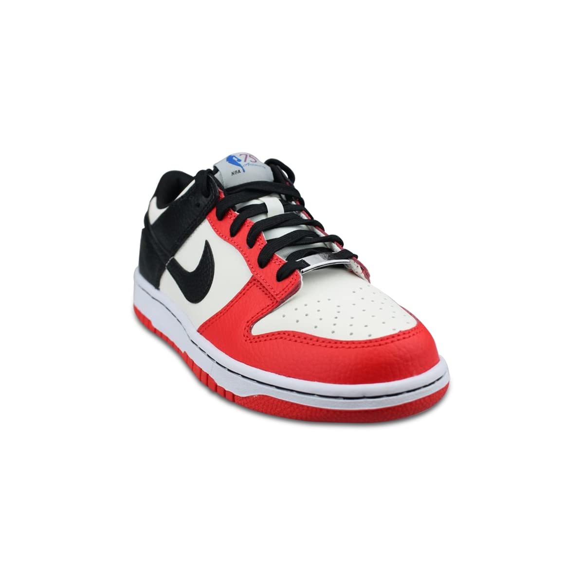 Nike Kid's Dunk Low SE Shoes, Sail/Black-black-chile Red, 7 Big Kid