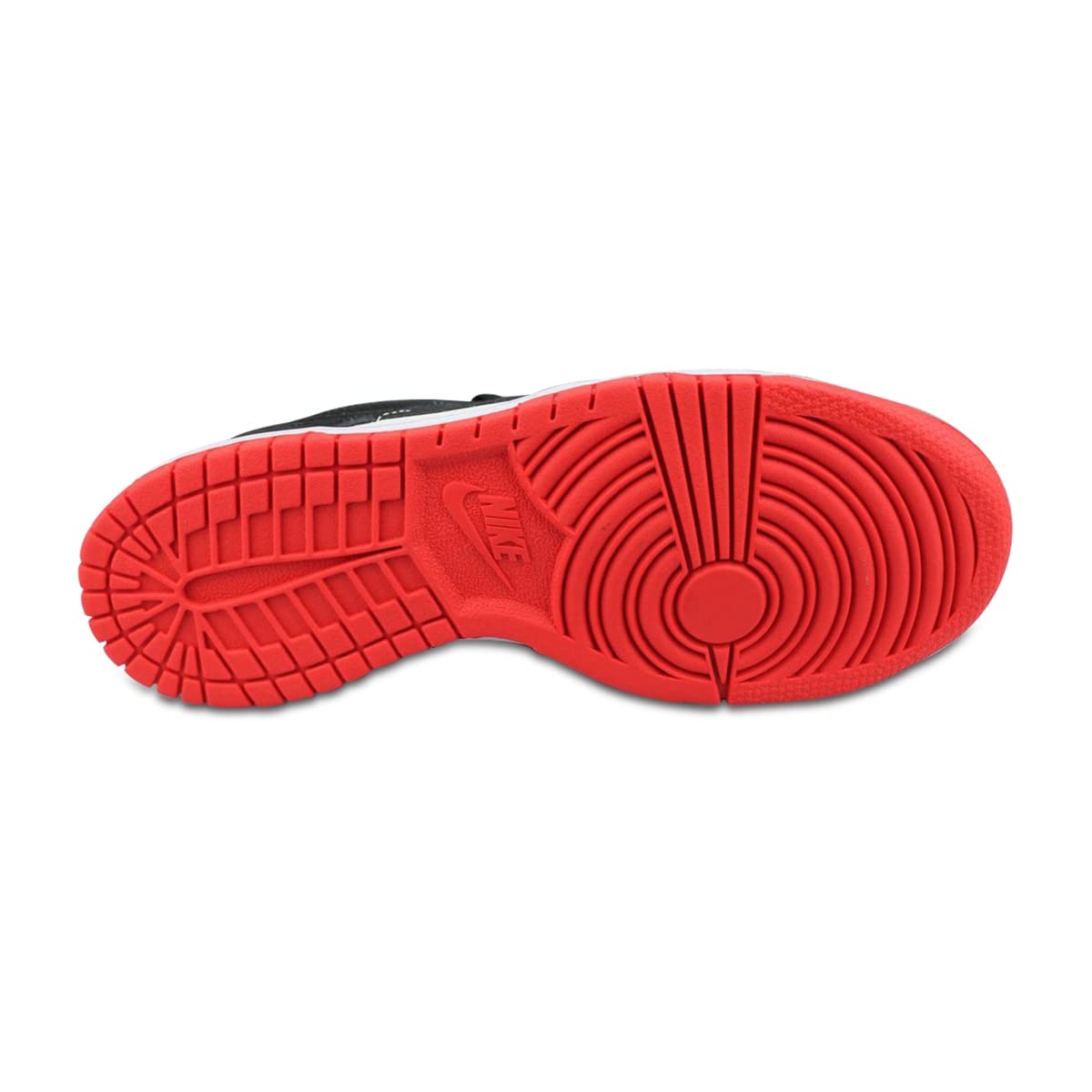 Nike Kid's Dunk Low SE Shoes, Sail/Black-black-chile Red, 7 Big Kid