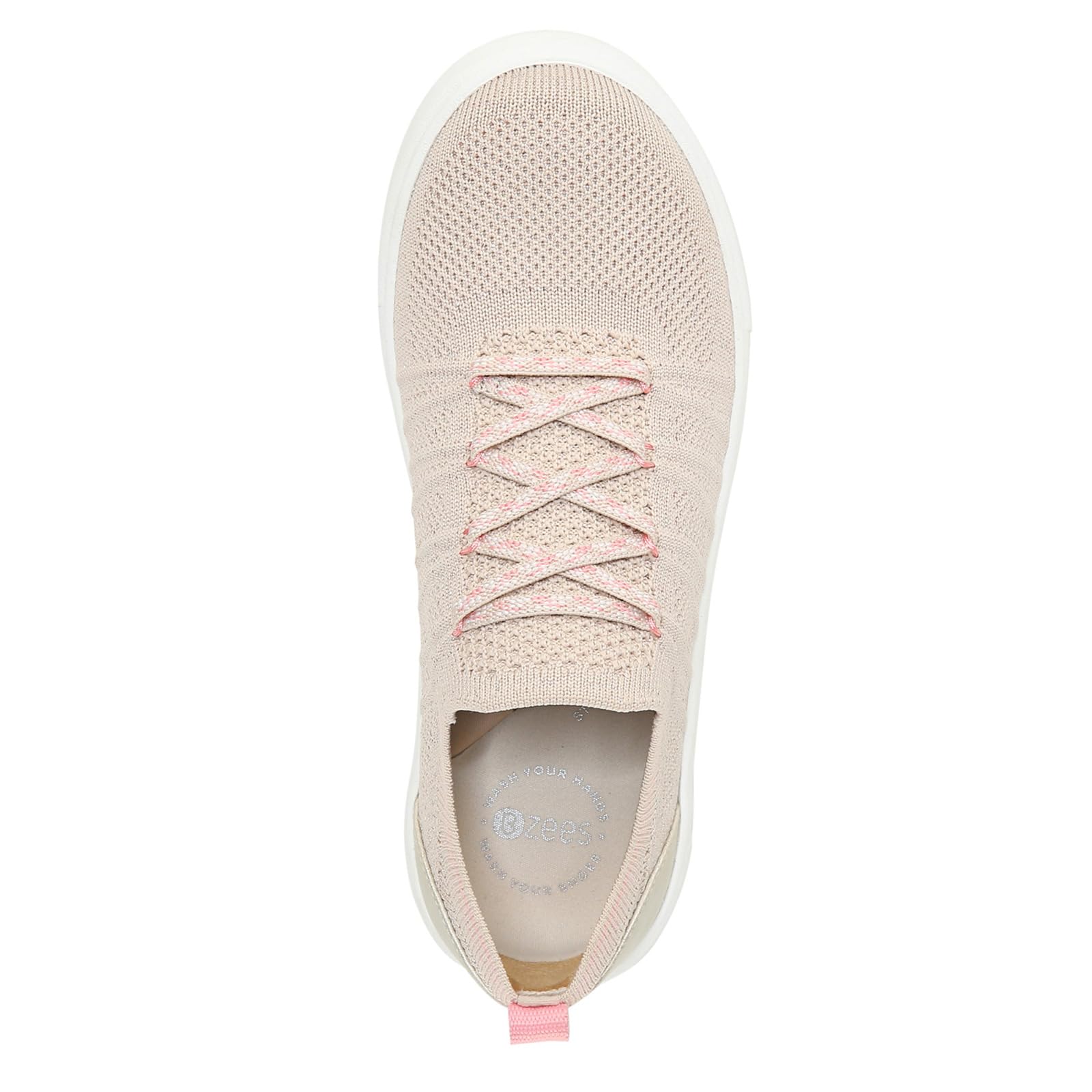 BZees Womens March On Slip-on Sneaker, Almond, 8.5 US