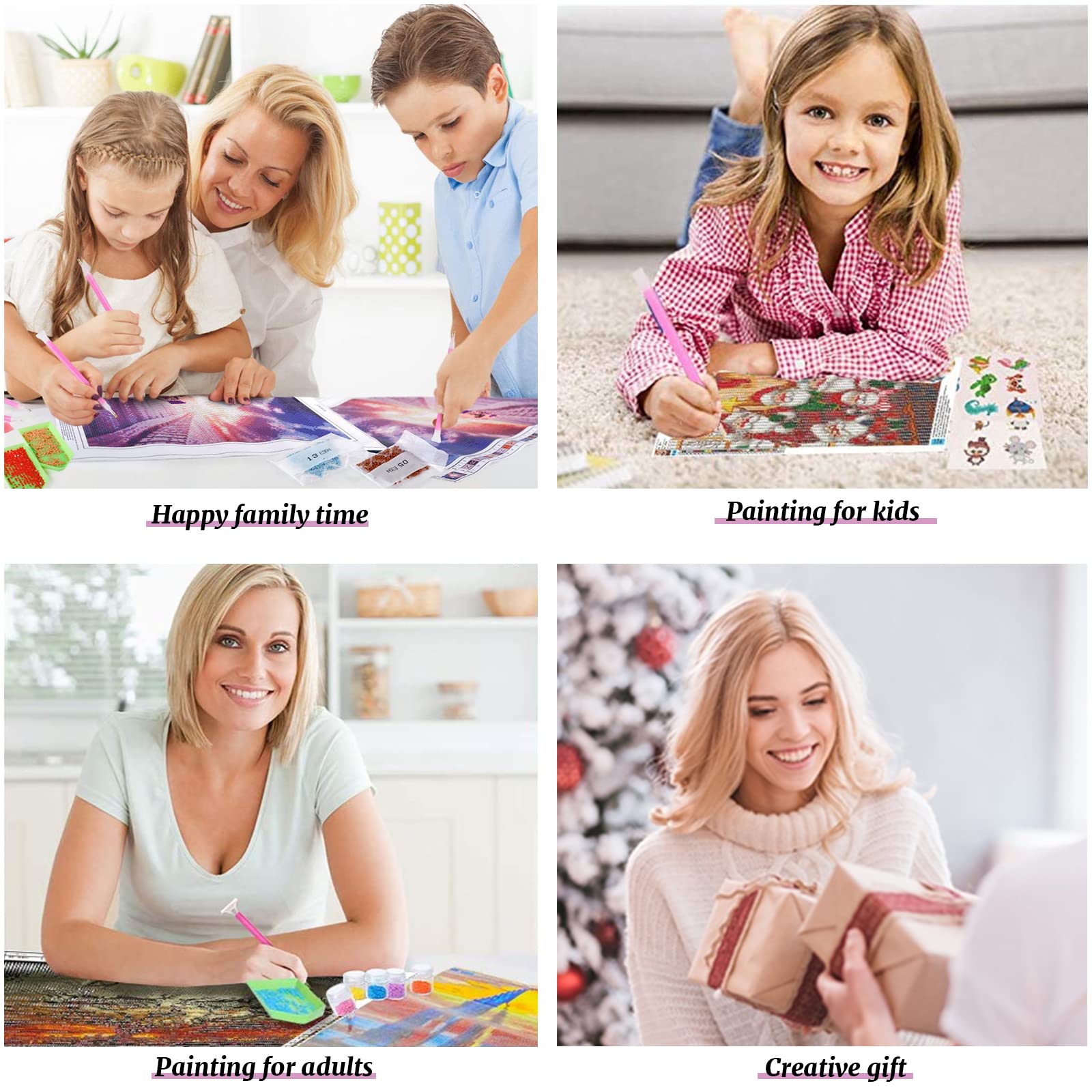 Hlison 5D Diamond Painting Kits for Adults, Diamond Art Kits for Kids Beginner, Sunflower DIY Rhinestone Diamond Painting for Gift, Home Wall Decor (12”W x 16”L)