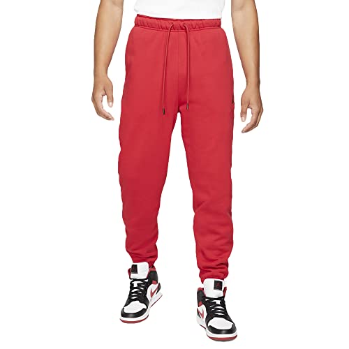 Jordan mens Essential Fleece Jogger, Gym Red 687, Large