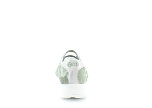 BZees Womens Golden Knit Casual and Fashion Sneakers Green 6 Medium (B,M)