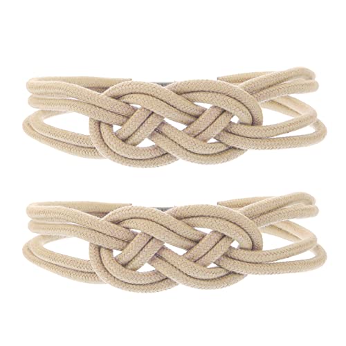 Garneck 2pcs Curtain Buckle Magnetic Curtain Holdbacks Window Blackout Clasp Chinese Knot Curtain Tie Magnetic Buckle Curtain Rope Magnetic Curtain Clip Office Cotton Rope Bohemian Hanger