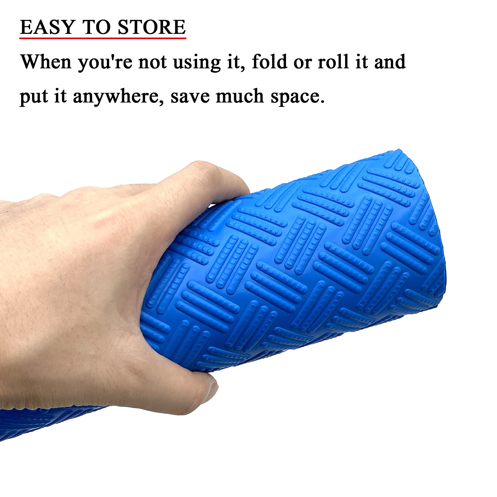 2 Rolls Swimming Pool Ladder Mat - Protective Pool Ladder Pad Step Mat with Non-Slip Texture, Blue Medium 36 inch X 9 inch