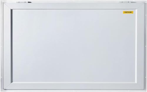VEVOR Concession Window 60 x 36 inch, Aluminum Alloy Food Truck Service Window with 4 Horizontal Sliding Screen Windows & Awning Door & Drag Hook, Serving Window for Food Trucks Concession Trailers