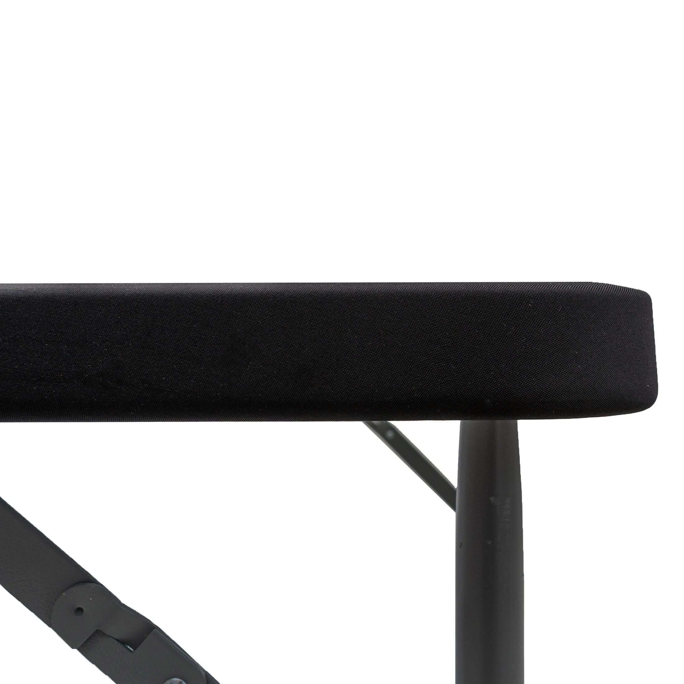 NEWISHER Square Fitted Table Cover Black Cocktail Topper Spandex Stretchable Table Top Tablecloth 36 x 36 Inch