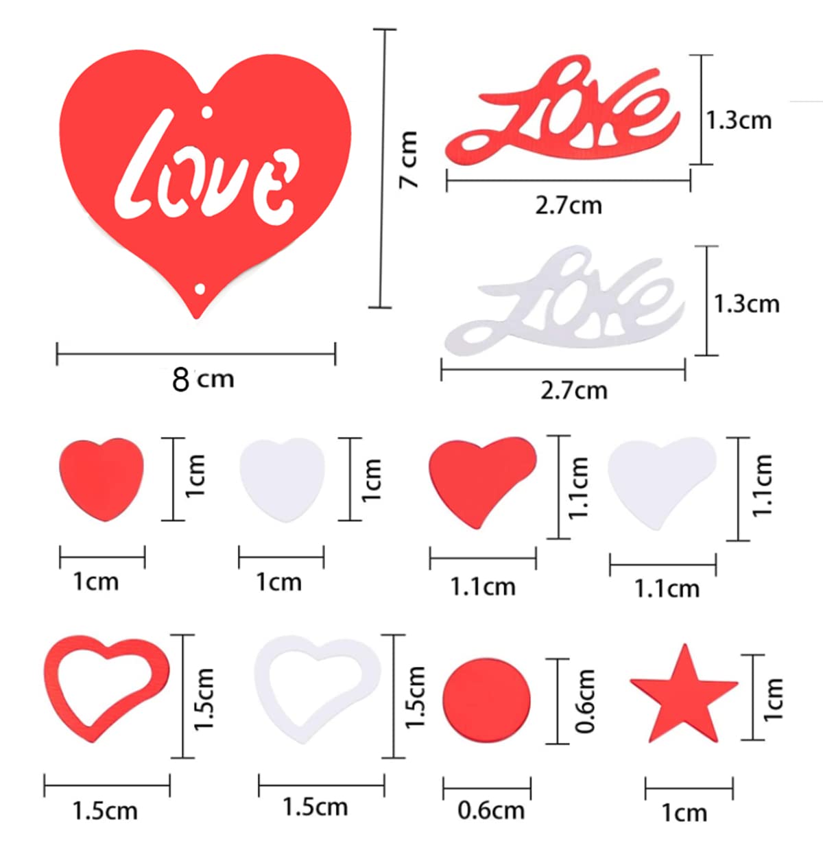 Red Silver Heart Confetti Glitters,Mix Heart Love Table Scatter Confetti for Valentine's Day Wedding Anniversary Party Bridal Shower Home Table Decoration,Photo Booth Backdrop(120g/4.2oz 2000PCS)