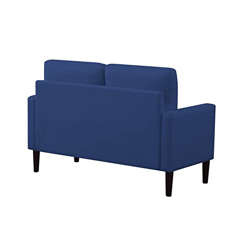 Msaleen Small Sofa Mini Couch Loveseat β Blue Couch Sofa Button Tufted Couch, Mid Century Small Loveseat 2-Seater Contemporary Modern Sofas Small Loveseat for Small Space Navy Blue Accent Love Seat