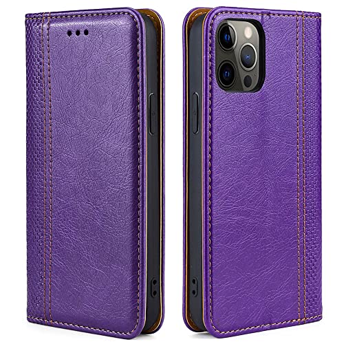 Fansipro Wallet Folio Case for Oppo Reno 2 F, Premium PU Leather Slim Fit Cover for Reno 2 F, 1 Card Slot, Unique Design, Purple