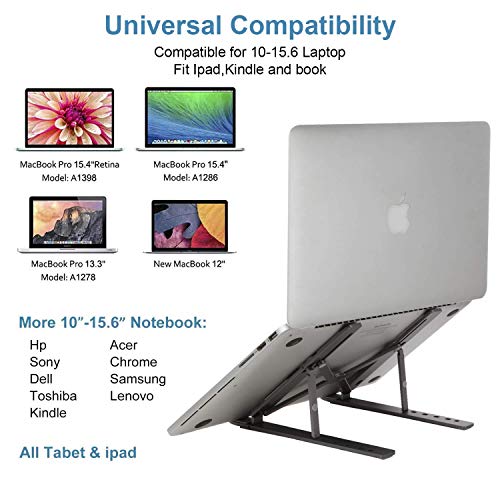 Laptop Stand for Desk, Laptop Riser,Aluminum Alloy Laptop Holder Compatible with 10-15.6 Inch MacBook PC-Notebook Tablet