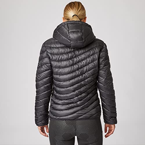 HORZE Holly Womens Fitted Padded Equestrian Horse Riding Winter Jacket - Black - 8/10