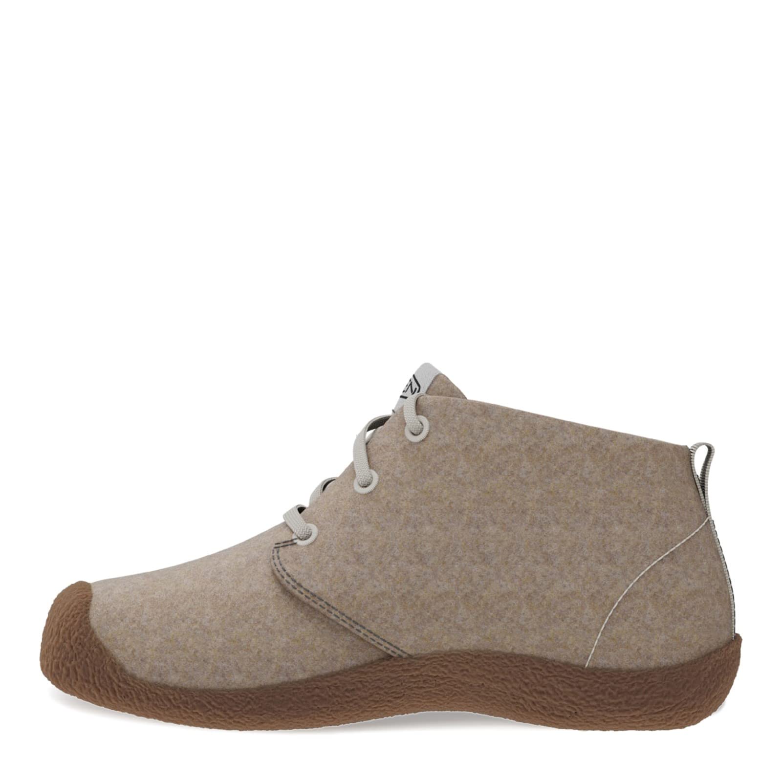 KEEN Men's Mosey Chukka Mid Height Upcylced Ankle Boot, Taupe Felt/Birch, 12