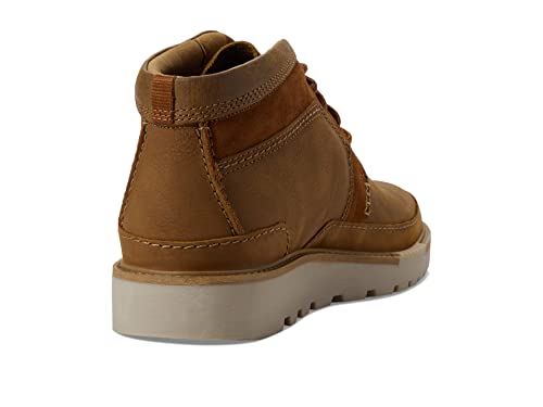 Clarks mens Barnes Plain Oxford Boot, Tan Leather, 7.5 US