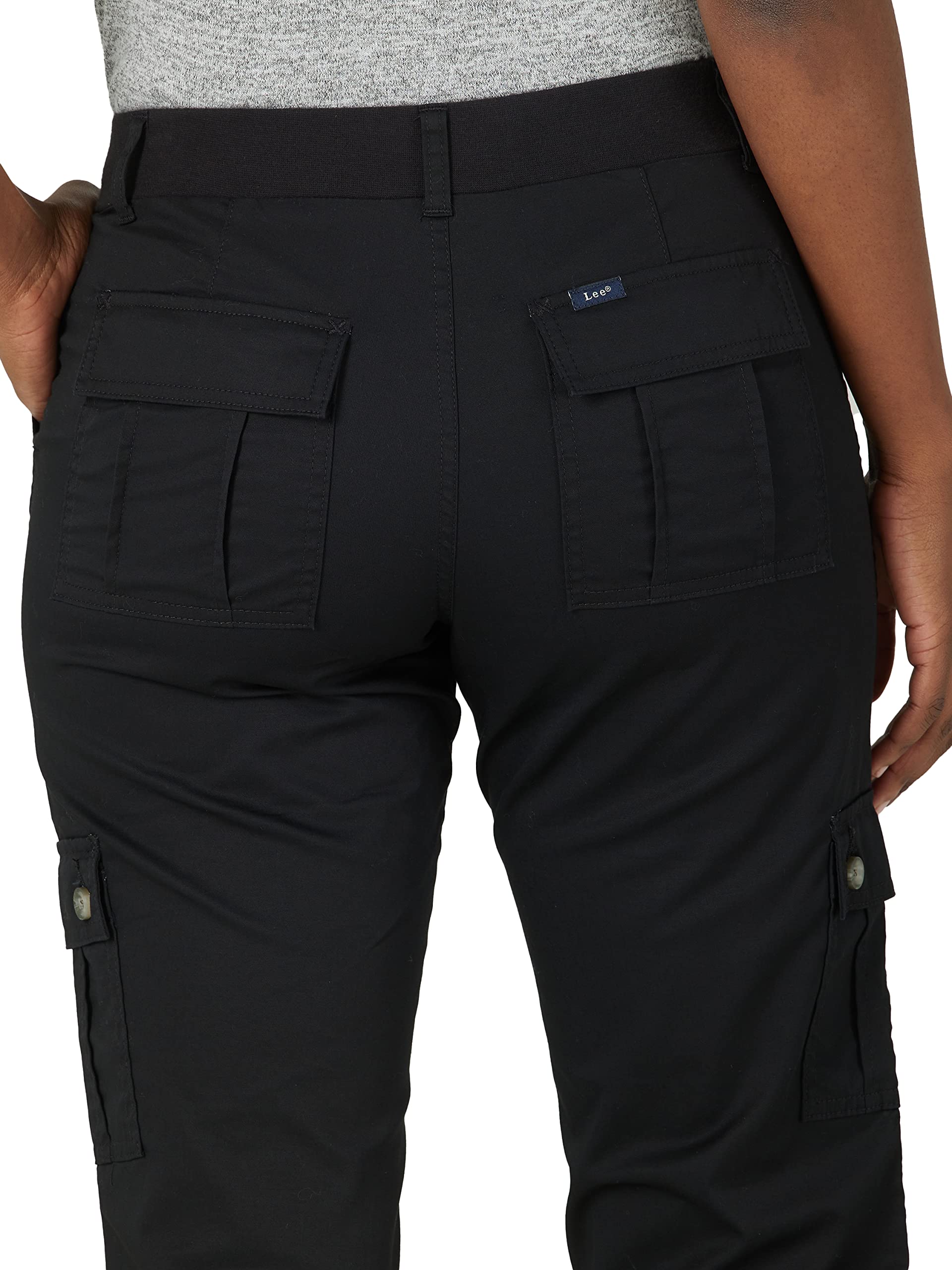 Lee Women's Ultra Lux Comfort with Flex-To-Go Cargo Capri Pant Black '10