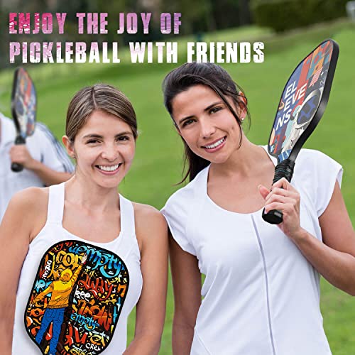 Pickleball Paddles Set, USAPA Pickleball Paddle, Fiberglass Surface Polypropylene Honeycomb Core Ergonomic Cushion Grip, Lightweight Pickleball Portable Carry Bag