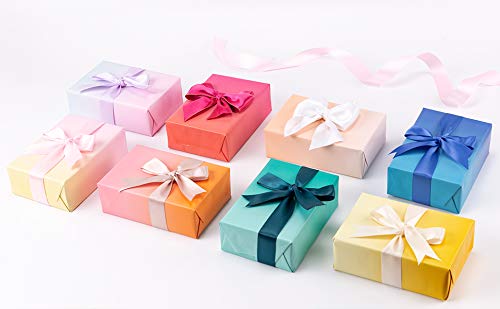 WRAPAHOLIC Wrapping Paper Roll - Gradient Color for Birthday, Wedding, Holiday Baby Shower - 4 Rolls - 30 inch X 120 inch Per Roll