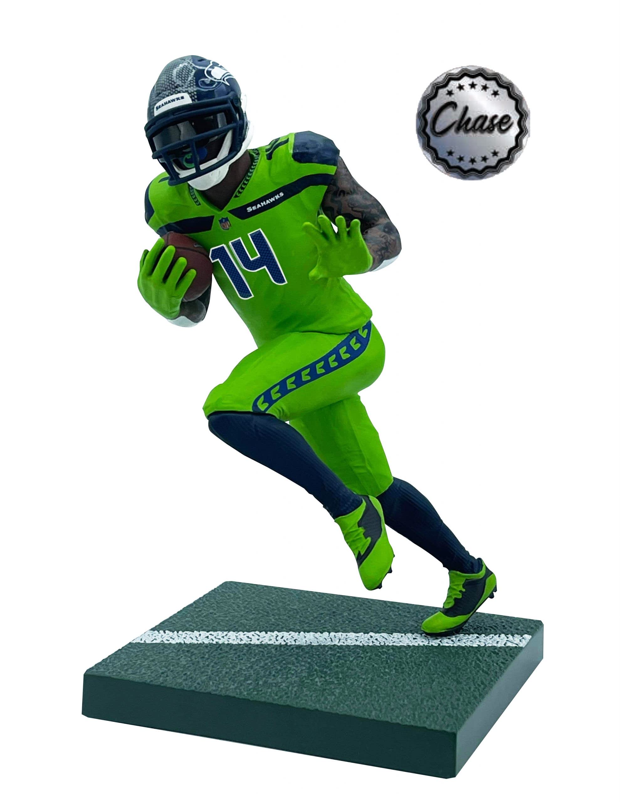 D.K. Metcalf (Seattle Seahawks) CHASE Imports Dragon NFL 6" Figure Series 1