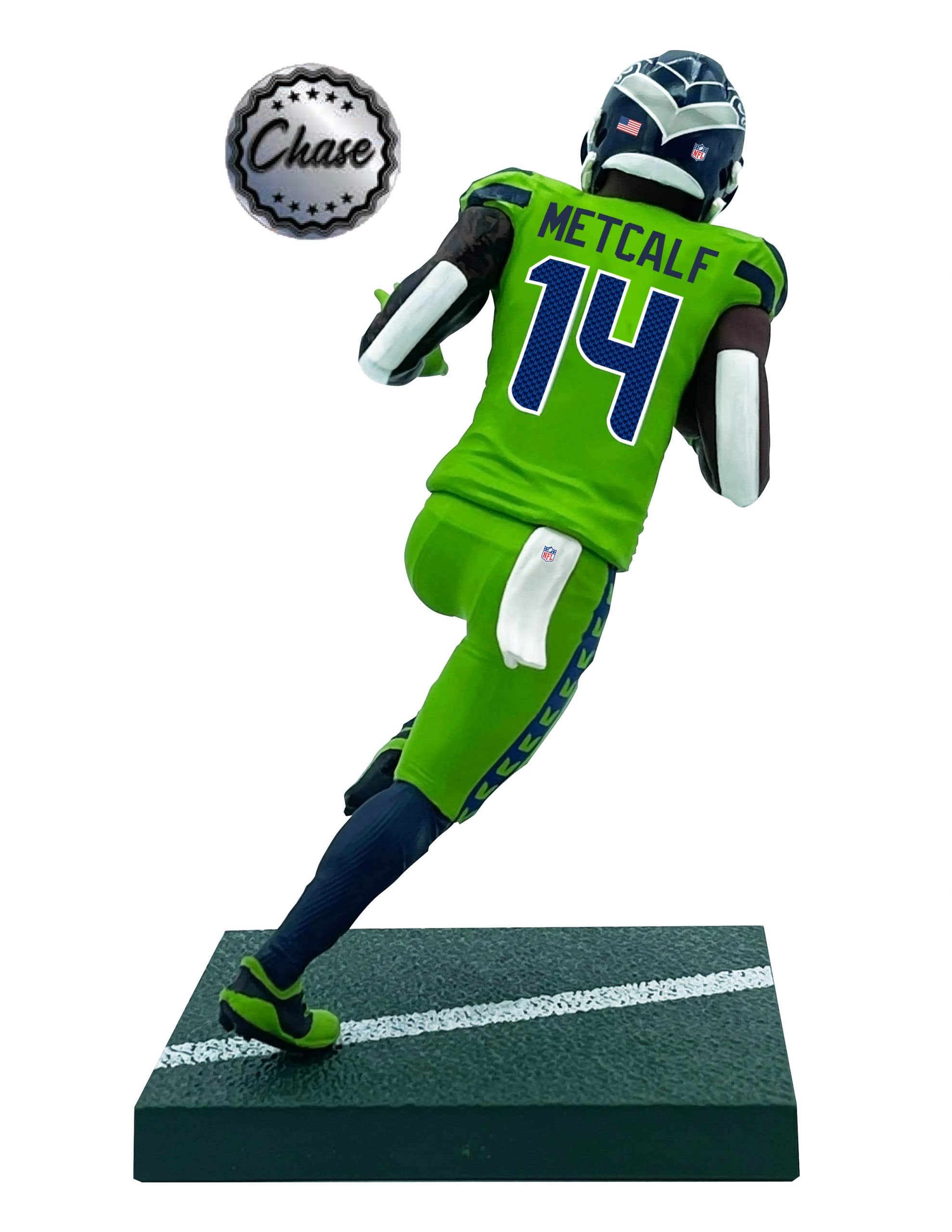 D.K. Metcalf (Seattle Seahawks) CHASE Imports Dragon NFL 6" Figure Series 1