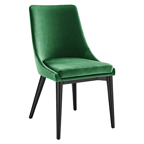 Modway EEI-5009-EME Viscount Performance Velvet Dining Chair, Emerald