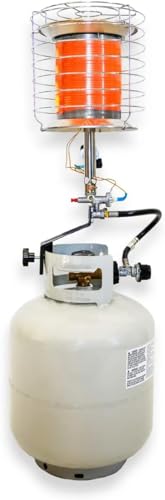 ProCom 360-Degree Tank Top Propane Heater - 42,000 BTU - Model# PCTT360, White