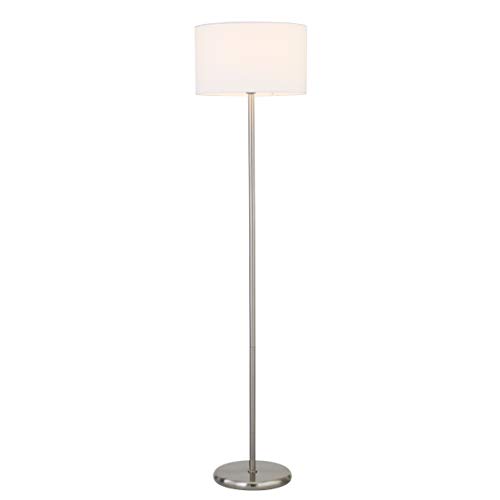 Amazon Basics Floor Standing Lamp with LED Bulb - 13.7" x 13.7" x 56.8", White Shade