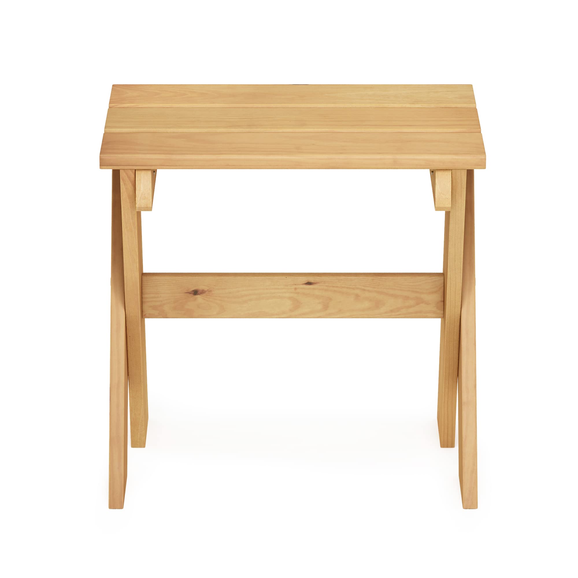 Furinno Tioman Outdoor Side Table Flower Stand, Pine Wood
