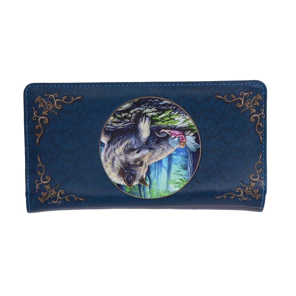 Nemesis Now Lisa Parker Fairy Stories Embossed Purse 18.5cm, PU, Multi Coloured, Lisa Parker Merchandise, 3D Effect Detailing, Large Cash and Cards Compartments
