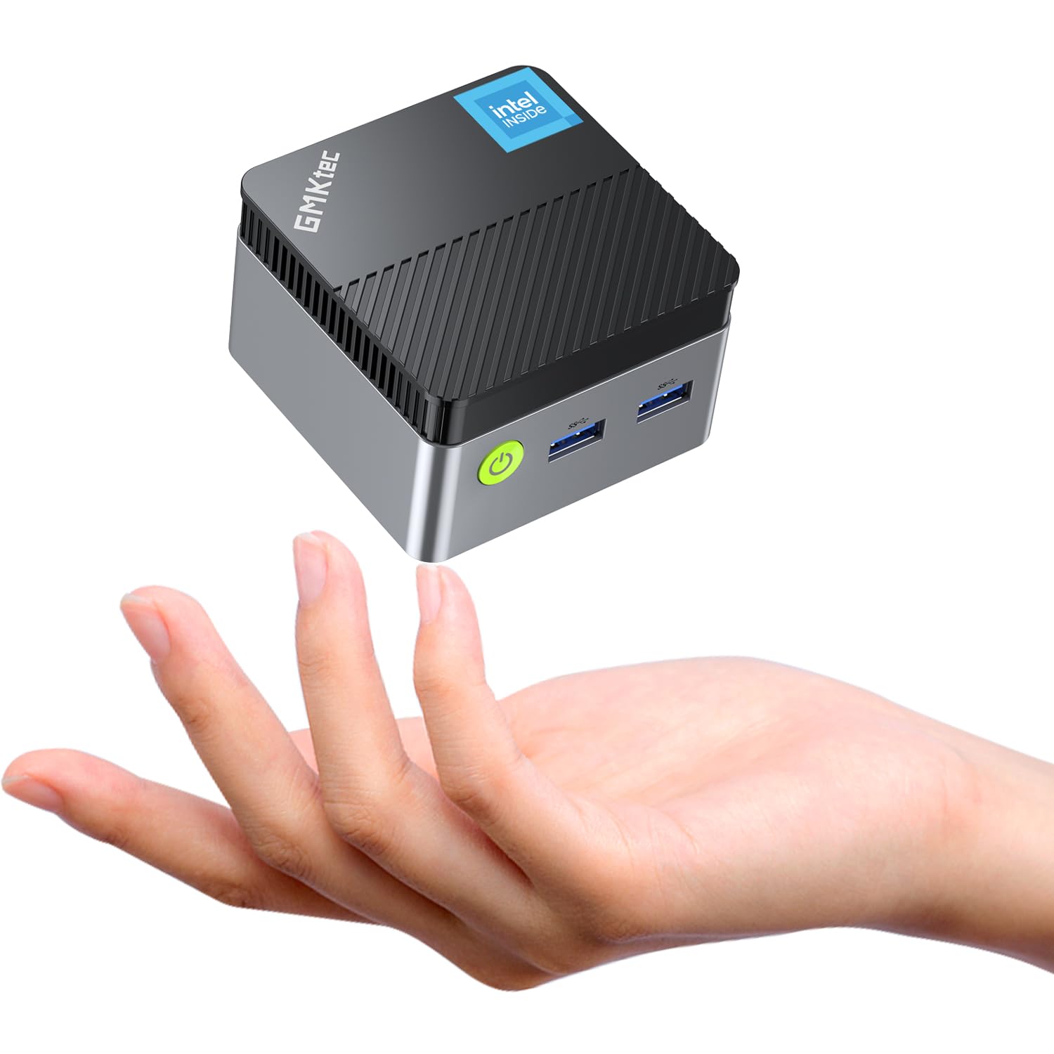 GMKtec Mini PC N97, G5 Micro Desktop Computer, 12th Gen Intel Alder Lake N97 (up to 3.60GHz) 12GB DDR5 256GB Hard Drive for Business, School, Office