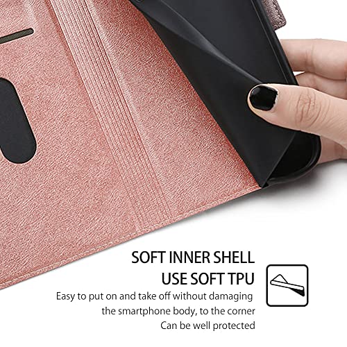 Fansipro Wallet Folio Case for Oppo Reno 2 Z, Premium PU Leather Slim Fit Cover for Reno 2 Z, 1 Card Slot, Handy, Golden