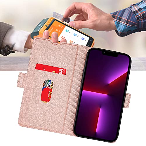 Fansipro Wallet Folio Case for Oppo Reno 2 Z, Premium PU Leather Slim Fit Cover for Reno 2 Z, 1 Card Slot, Handy, Golden