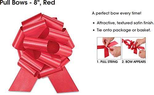 Gift Basket Making Kit Do It Yourself Diy Build Your Own Gift Basket Matching Supplies Market Tray Basket Cellophane Bag Shredded Crinkle Paper Ribbon Pull Bow (RED AND WHITE, X-LARGE)
