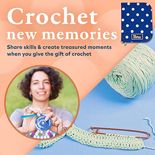 BeCraftee Crochet Hooks Kit - 31 Piece Set with 9 Ergonomic Hook Sizes, 6 Yarn Needles, Additional Knitting & Crochet Supplies and Carrying Case﻿