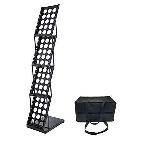 Polmart Brochure Magazine Catalog Literature Display Rack, 4 Pockets