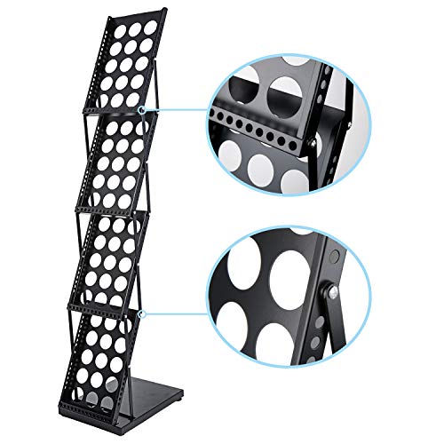 Polmart Brochure Magazine Catalog Literature Display Rack, 4 Pockets