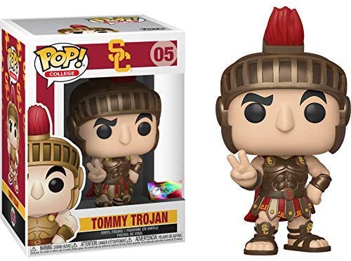 POP College Mascots USC Tommy Trojan Home Trojan Armor Funko Pop Multicolored 3.75 inches