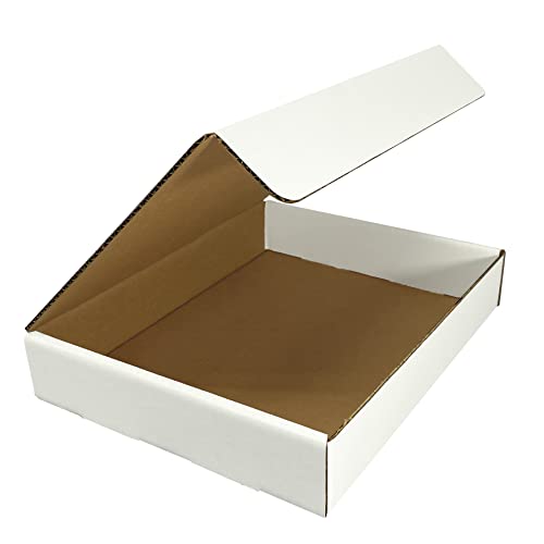 Amazon Basics Mailer Shipping Box, 50 Pack, White, 12 x 9 x 2.25 inches