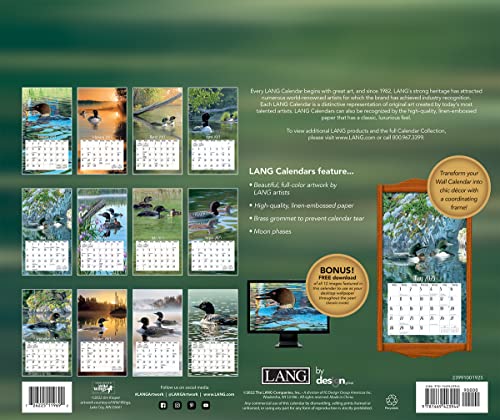 LANG LOONS ON THE LAKE 2023 WALL CALENDAR