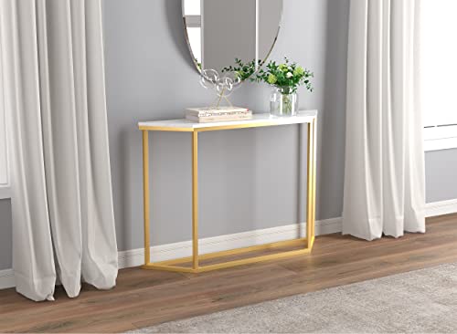 Safdie Console Table - Sturdy Mondern Console Tables for Entryway - Easy to Assemble - Narrow Entrance Table, Sofa Table, Entry Table, Hallway Table - Elegant & Modern, Behind Couch Table