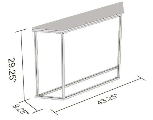 Safdie Console Table - Sturdy Mondern Console Tables for Entryway - Easy to Assemble - Narrow Entrance Table, Sofa Table, Entry Table, Hallway Table - Elegant & Modern, Behind Couch Table