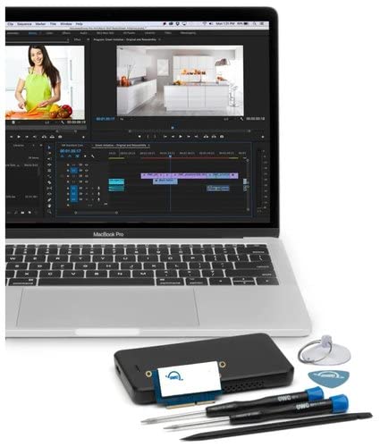 OWC 1.0TB Aura Pro NT High-Performance NVMe SSD Upgrade Kit with Tools and 1TB Express USB 3.0, Compatible with 2016-2017 13-inch MacBook Pro Non-Touch Bar
