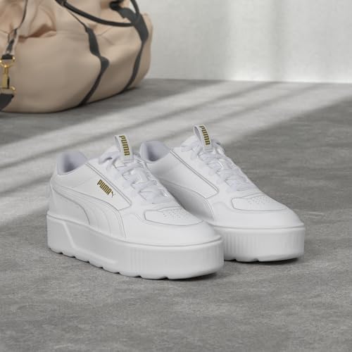 PUMA Womens Karmen Rebelle Sneaker, Womens White Womens White, 7