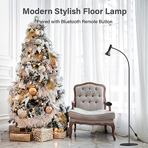 WYZE LED Floor Lamp for Bedroom Office Living Room with Timer Stepless Adjustable Brightness 4000K Standing Light with Remote & APP Control Reading Floor Lamps