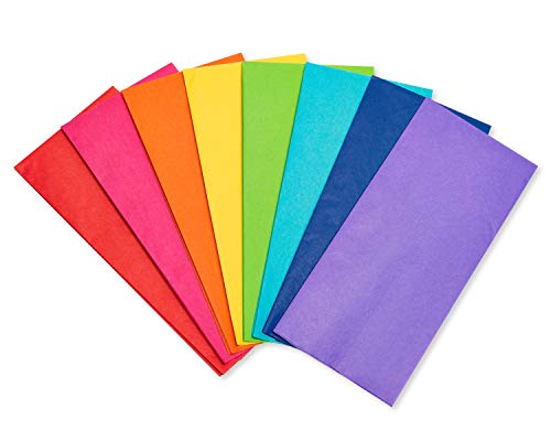 American Greetings Bold Colored Tissue Paper for Birthdays, Easter, Mother's Day, Father's Day, Graduation, and All Occasions (40-Sheets)