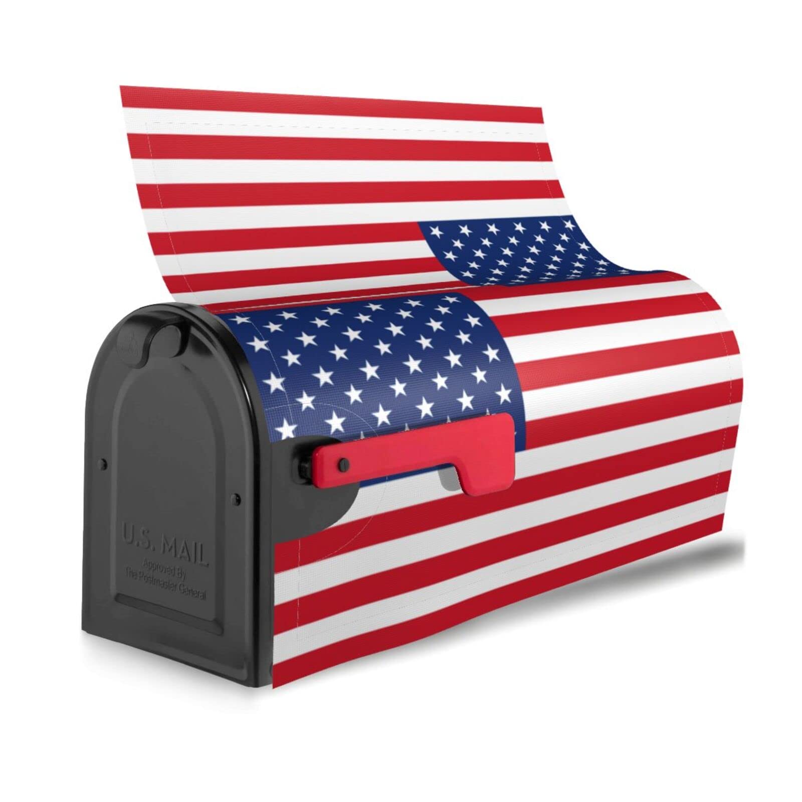 Perinsto American Flag Mailbox Covers Magnetic Waterproof Patriotic Mail Cover Letter Post Box Wraps for Home Garden Yard Decor, 21x18 in