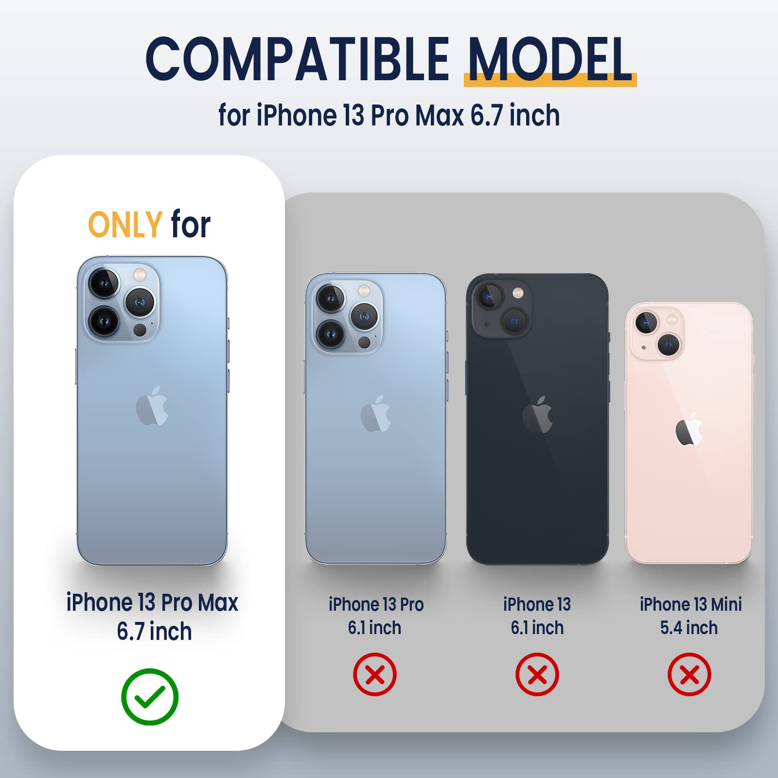 Goton for iPhone 13 Pro Max Case with Slide Camera Cover & 360° Rotate Ring Stand [Military Drop Protection] Shockproof Heavy Duty Protective, Armor Phone Case with Magnetic Car Mount Holder Green
