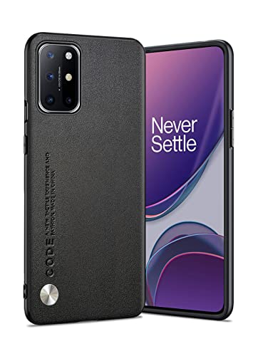 Puxssul for OnePlus 8T 5G Case, Soft TPU Artificial Leather case,Extremely Light Ultra-Light Camera Protection Leather Cover Case for OnePlus 8T 5G (Black)