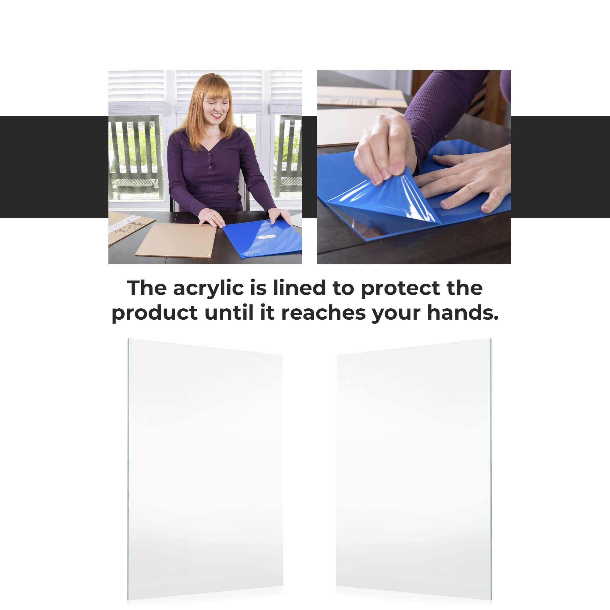 CountryArtHouse Frame-Grade Acrylic Replacement for 11x14 Picture Frame, Replacement Plexiglass for 11x14 Photo Frame, UV-Resistant Acrylic Cover Sheet